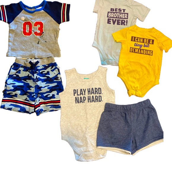 Matching Sets | Summer Clothing Bundle2 Outfits 2 Onesies Sizes 12 ...